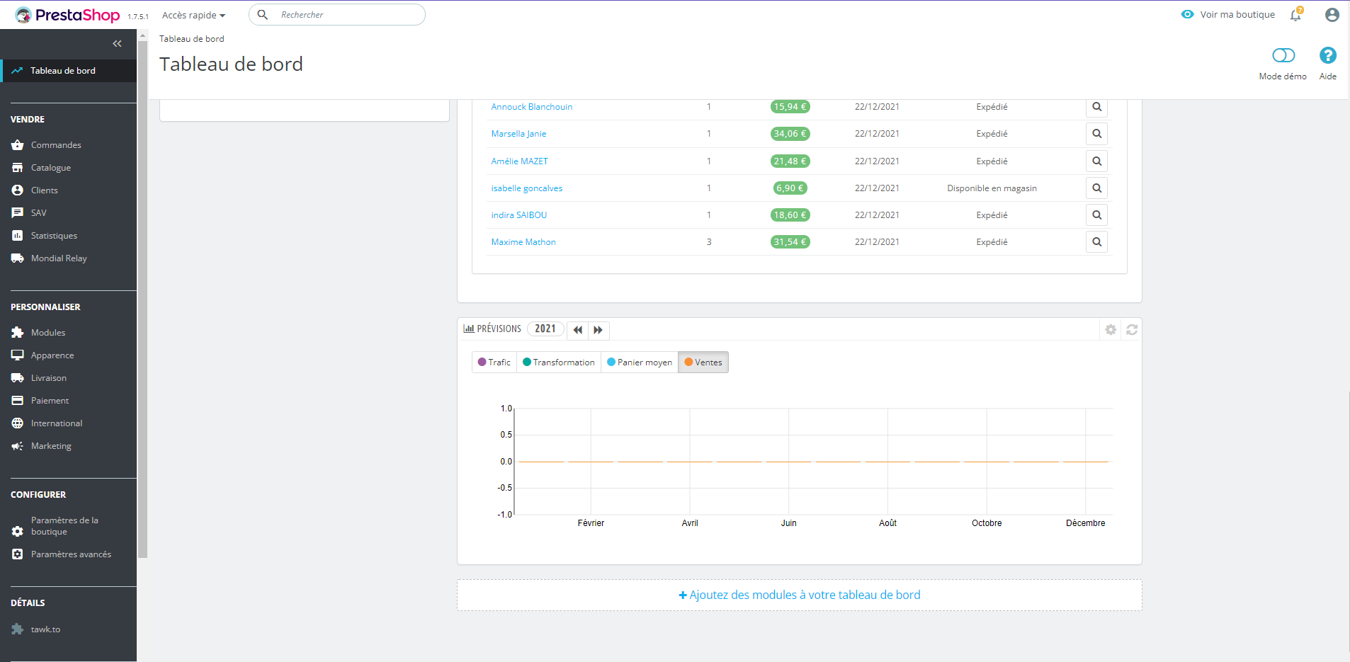 Module not showing on dashboard · Issue #27074 · PrestaShop/PrestaShop · GitHub