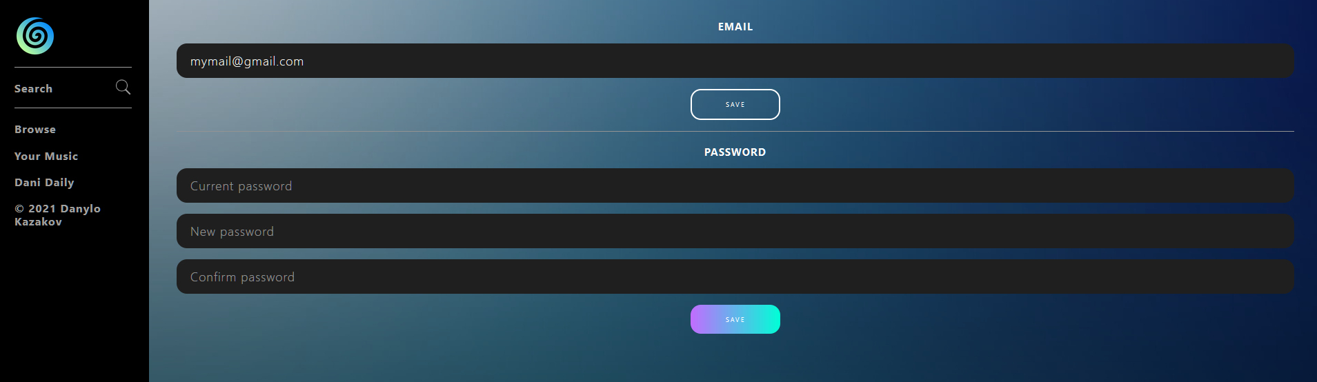 GitHub - danylokazakov/soundphase: Webpage for streaming music, created ...