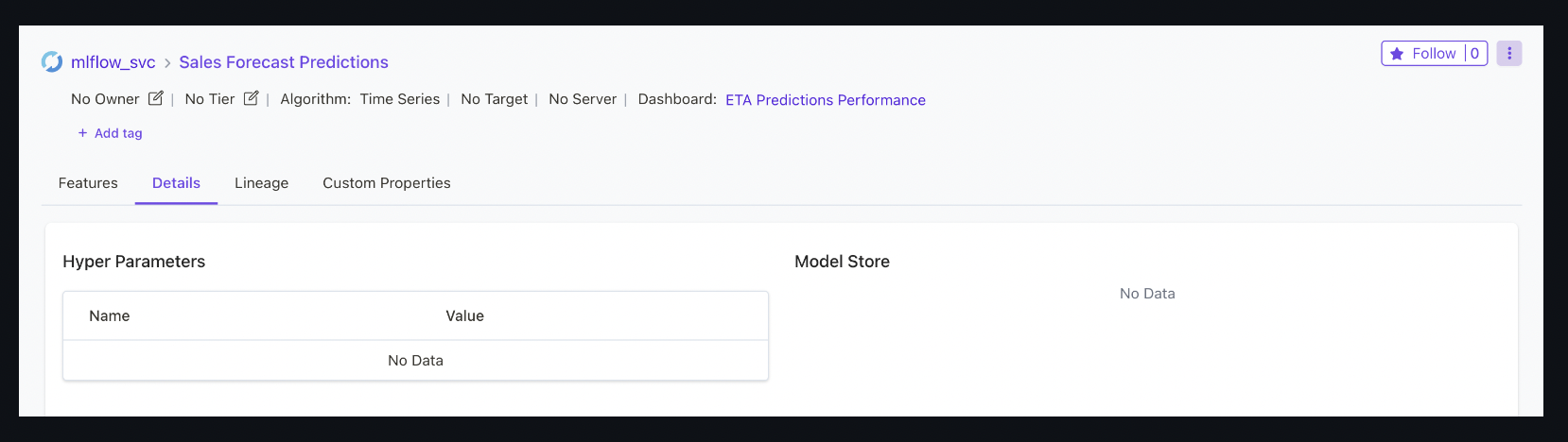 Add An Empty Table For Model Store As Well When Theres No Data · Issue 7589 · Open Metadata 