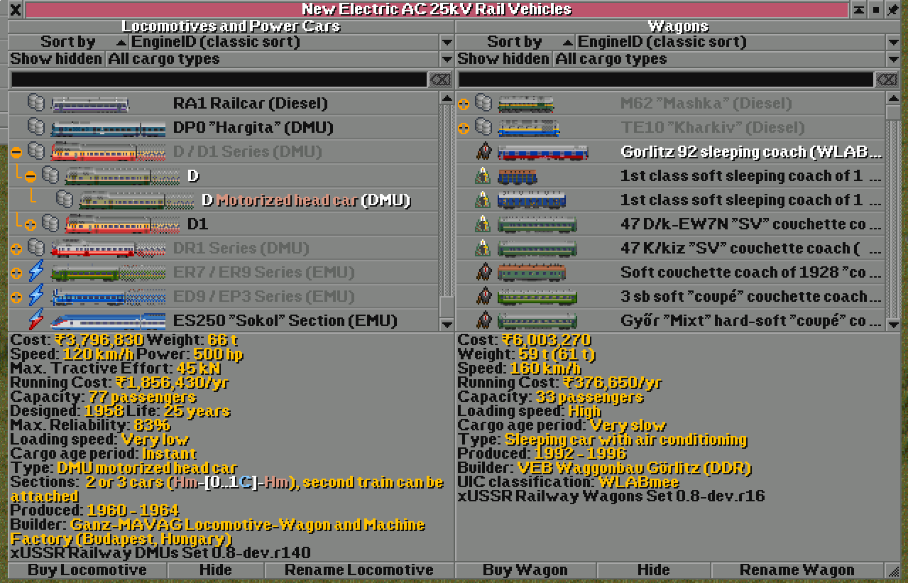[Bug]: Certain vehicles are missing from the buying list with xUSSR NewGRFs · Issue #558 ...