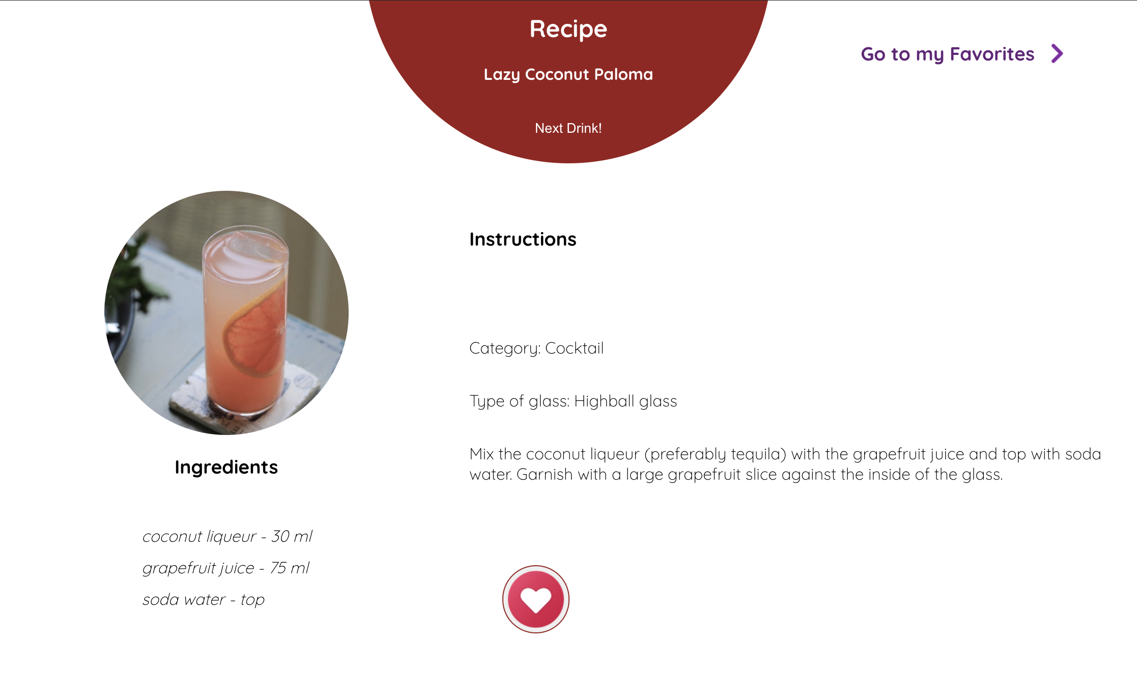 GitHub - okalimbet/random-cocktail-generator