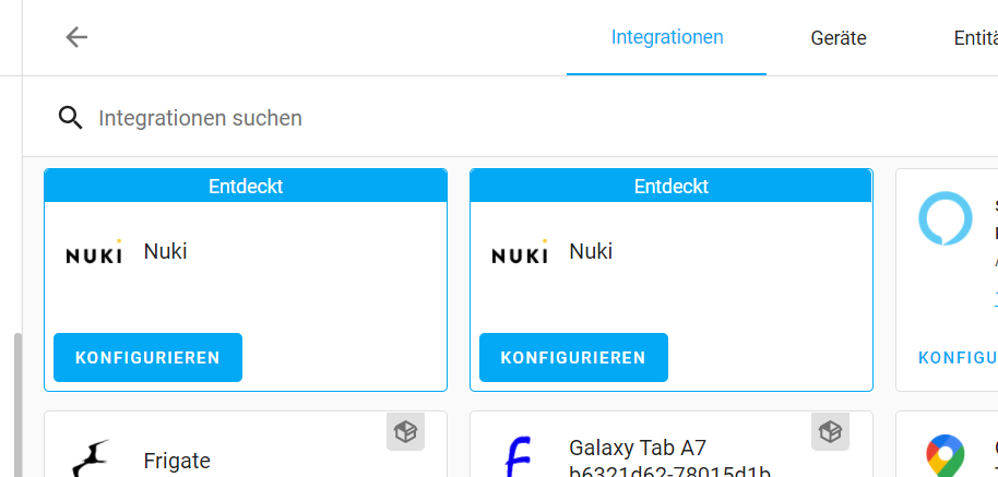 NUKI-Integration shows multiple discoveries even if already configured · Issue #50112 · home ...