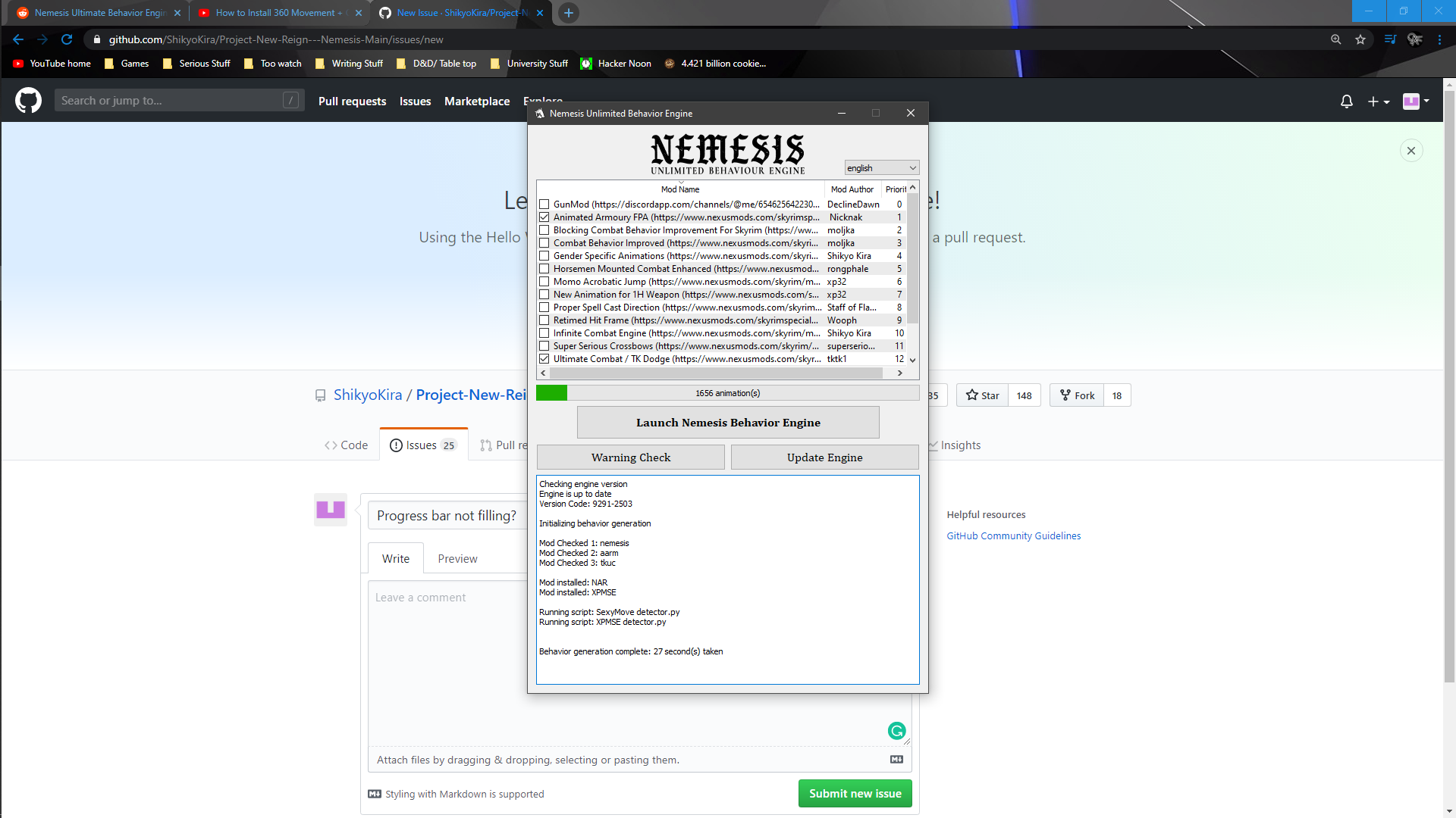 Progress bar not filling? · Issue #284 · ShikyoKira/Project-New-Reign ...