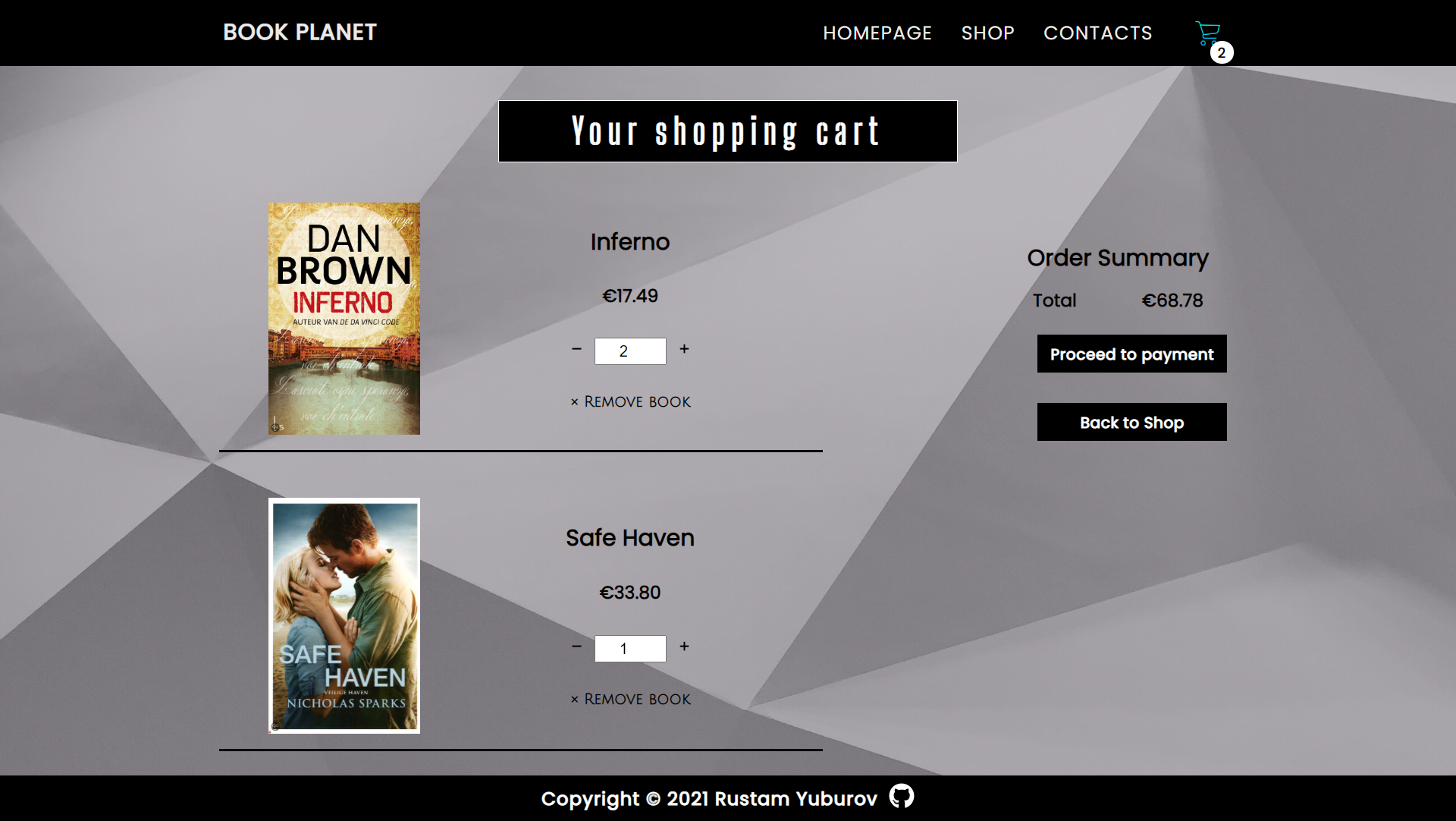 GitHub - RustamYuburov/shopping-cart