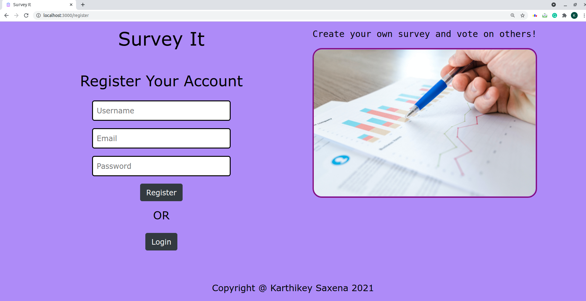 GitHub - karthikeysaxena2507/SurveyItFrontEnd: The FrontEnd of a web ...