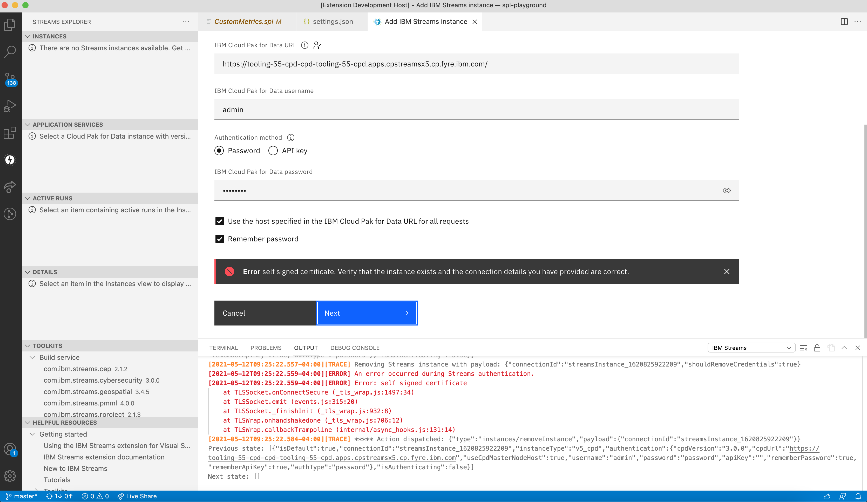 Update to VSCode 1,56.1 and now getting certificate errors on REST ...