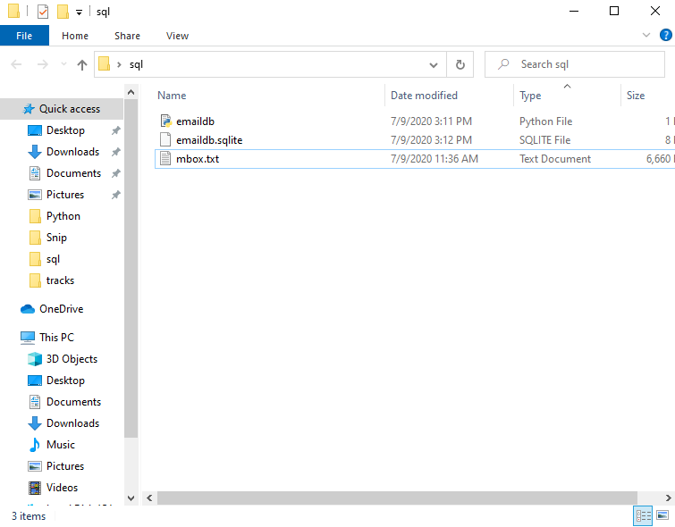 Counting Organizations This application will read the mailbox data ...