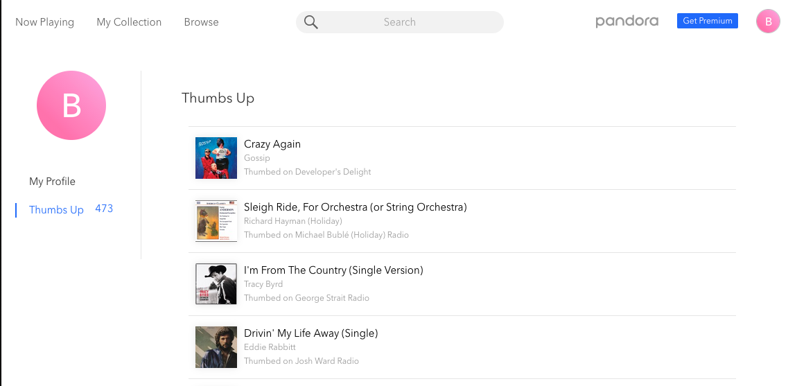 GitHub - jeffsikes/pandora_liked_songs_export: Export a file of the thumbs up selection metadata ...
