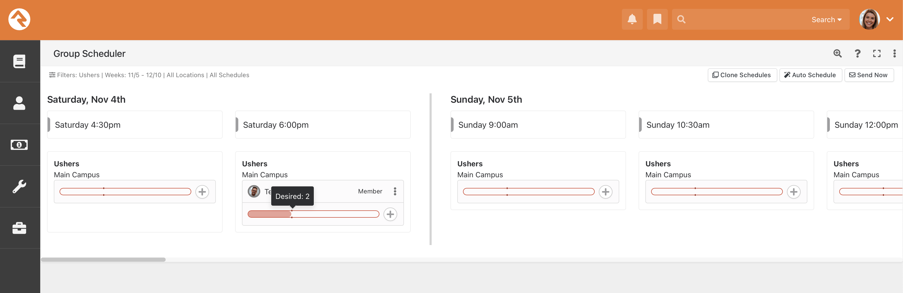 Obsidian Group Scheduler block incorrectly places vertical lines indicating min / desired / max ...