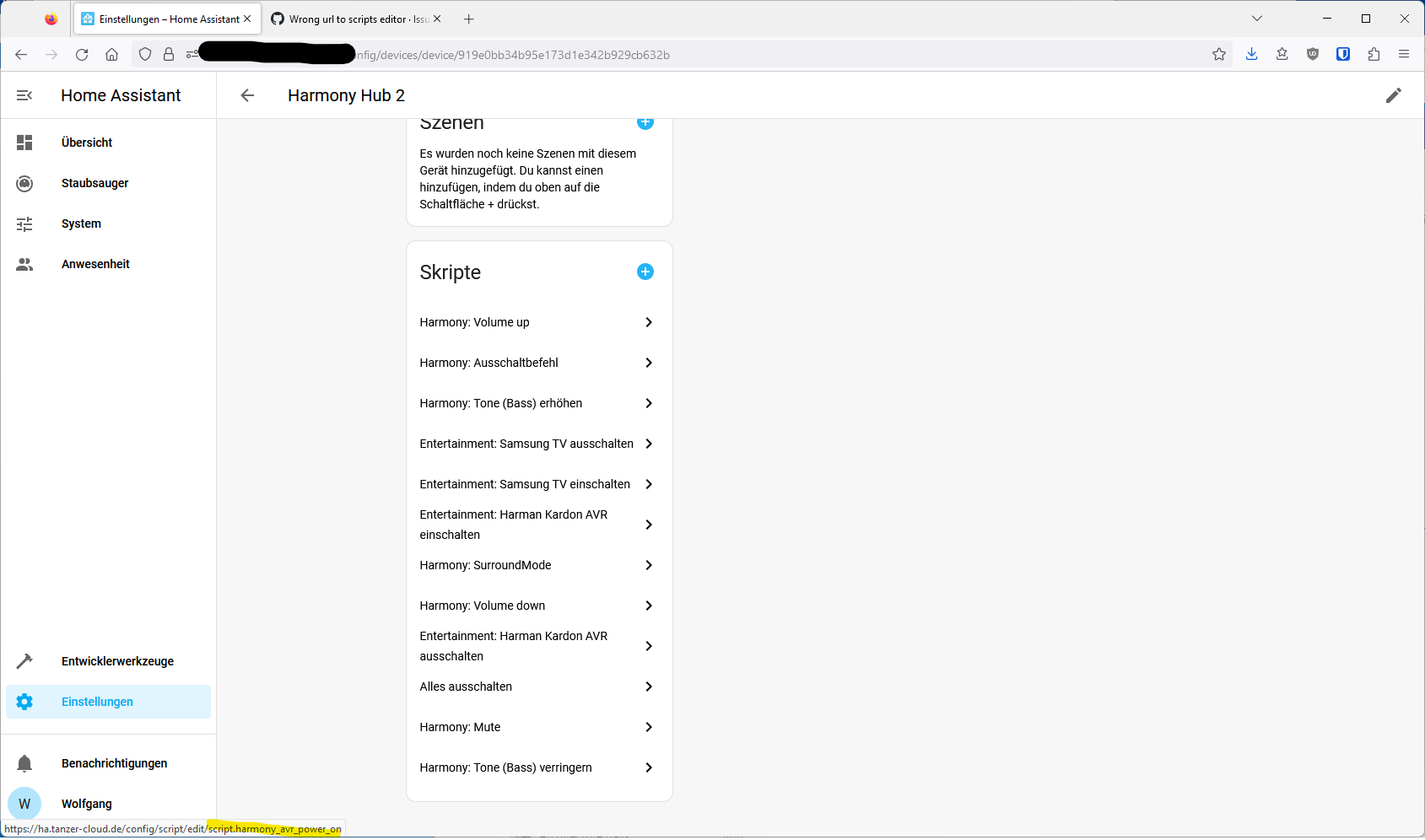 Wrong url to scripts editor · Issue #16602 · home-assistant/frontend · GitHub