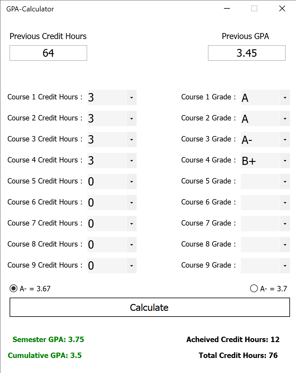 GitHub Mahmoudai1 gpa calculator C Gpa Calculator