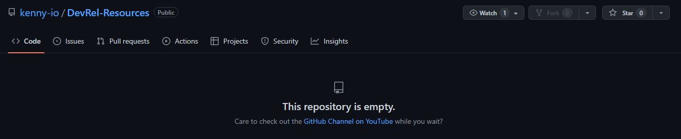 Repository is empty · Issue #1 · Dxmentorship/DevRel-Resources · GitHub