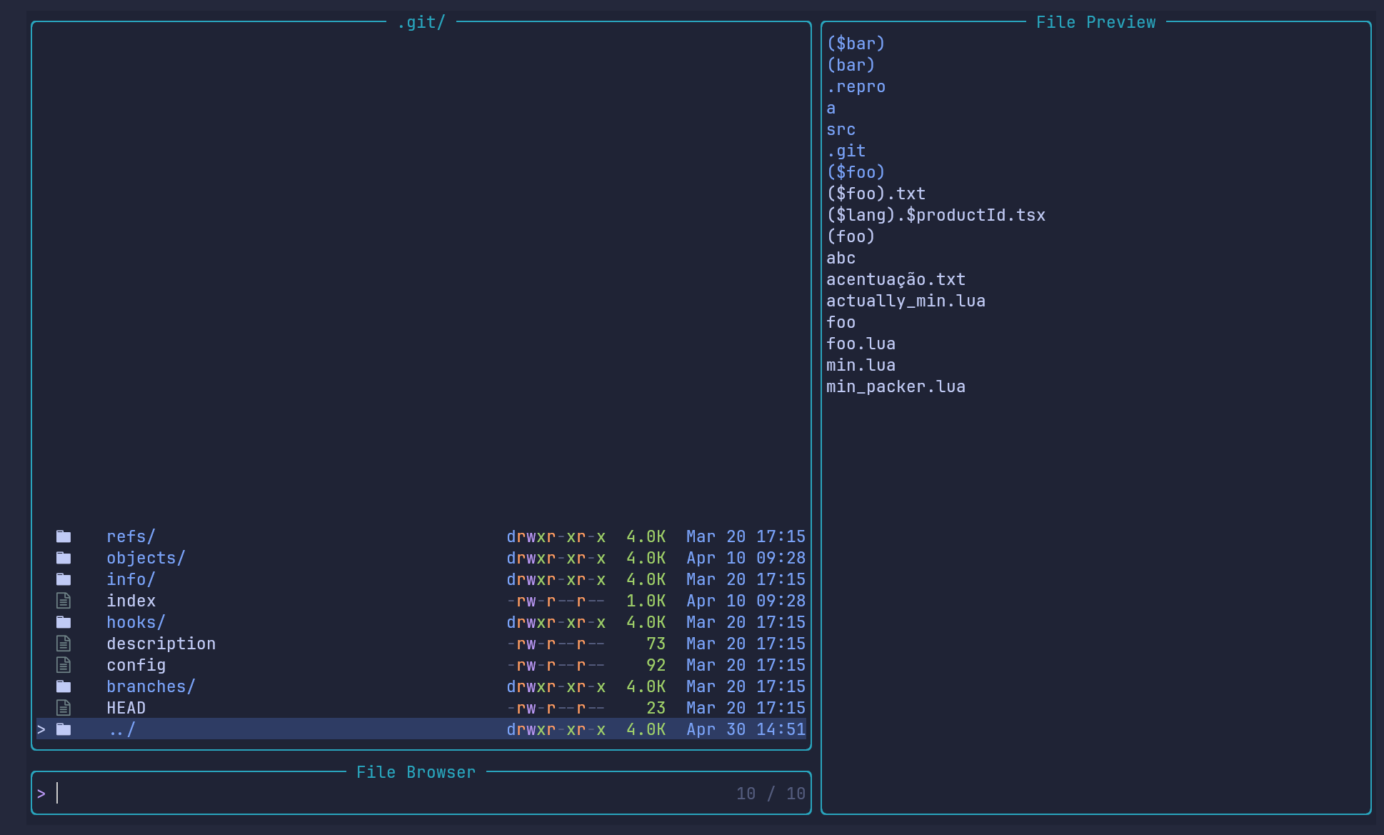 See just filenames when peeking into folder · Issue #267 · nvim ...
