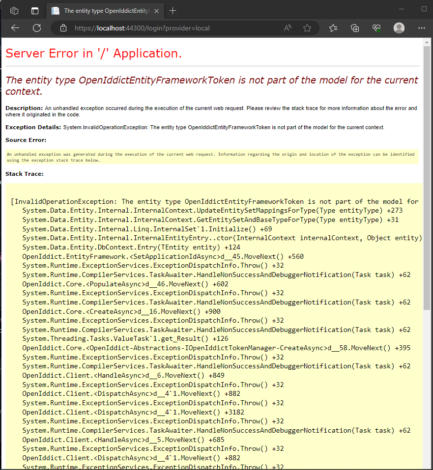 Owin Client And Core Server · Issue 1803 · Openiddictopeniddict Core · Github