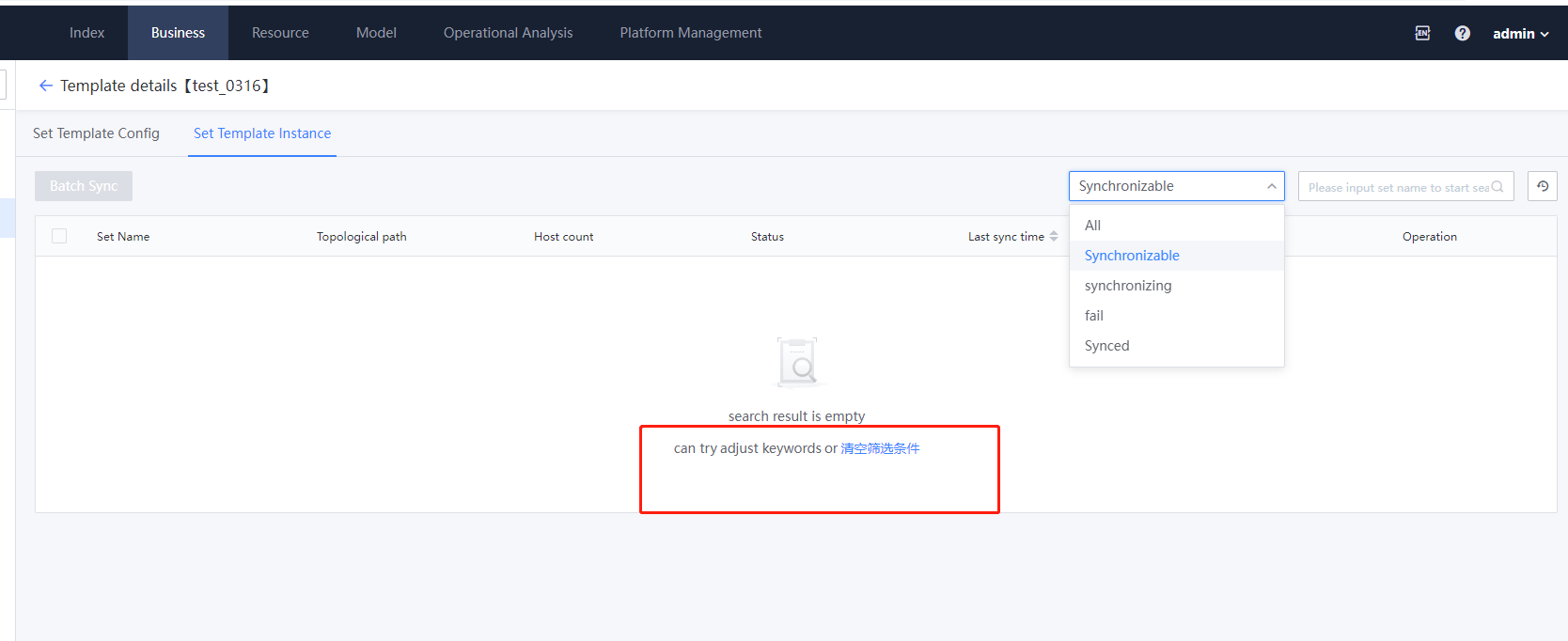 【3.10.24-alpha1 】搜索组件 搜索结果没有数据时前端显示提示未国际化 · Issue #6795 · TencentBlueKing/bk-cmdb · GitHub