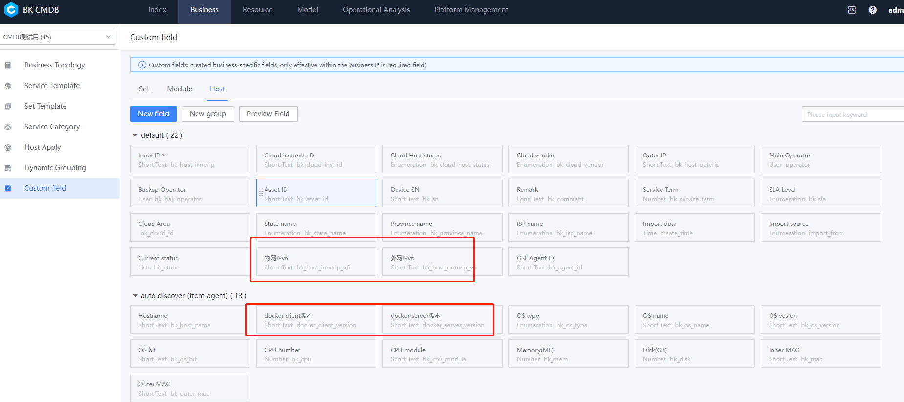 【3.10.24-alpha1 】业务内自定义字段未国际化完全 · Issue #6798 · TencentBlueKing/bk-cmdb · GitHub