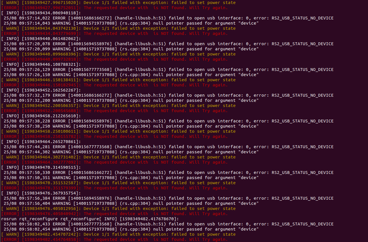 ERROR after running command: roslaunch realsense2_camera rs_camera.launch · Issue #1349 ...