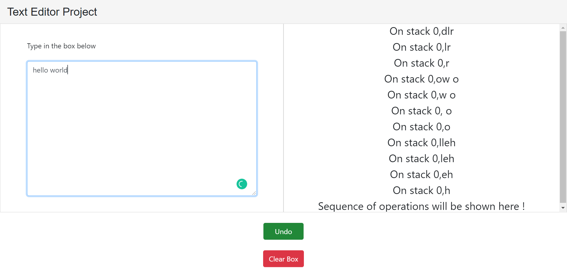 GitHub - Surbhi-Tyagi/Text-Editor: A simple text editor by implementing stack data structure.