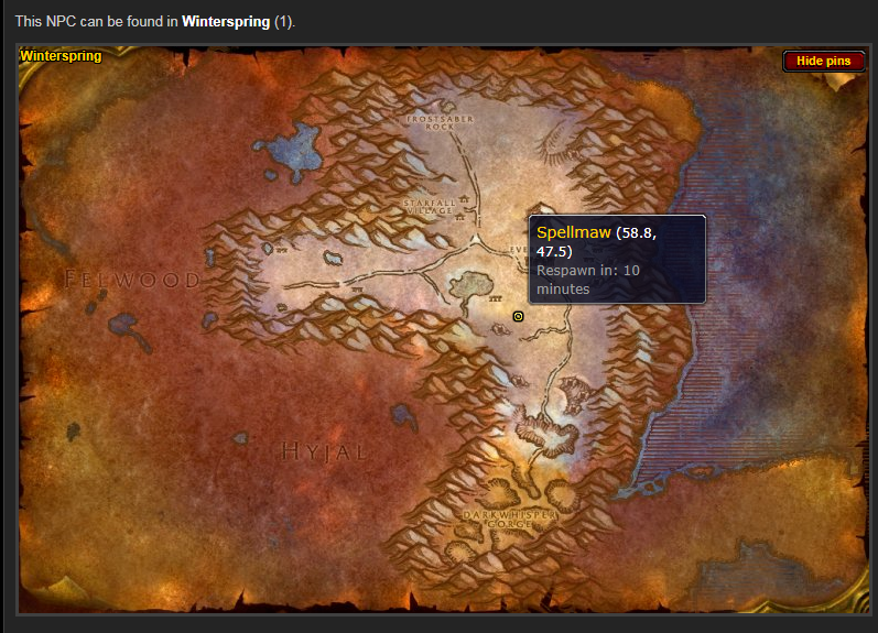 DB/NPC: Spellmaw · Issue #26784 · TrinityCore/TrinityCore · GitHub