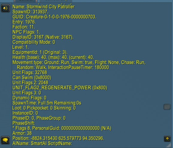 DB/Creature: Stormwind City Patroller stuck in hammer animation · Issue #28267 · TrinityCore ...