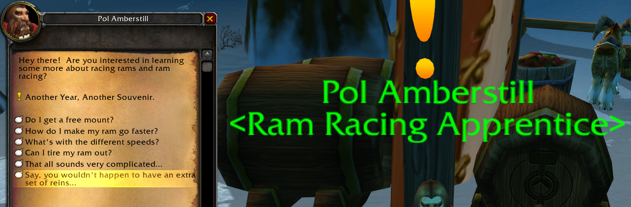 [3.3.5] Brewfest/Synthebrew Goggles and Ram Racing Reins Fix for ...