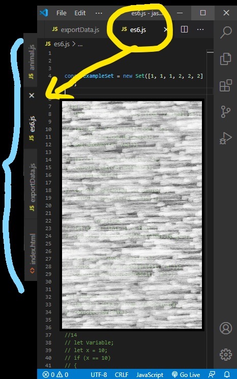 Move tabs to the right or left edge when vscode's width is in minimum ...