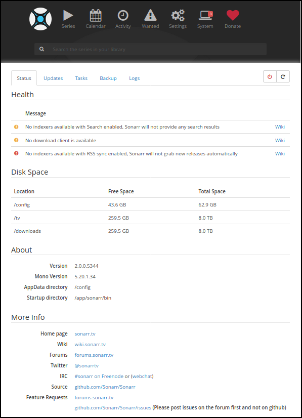 Rebuilt server will not show my TV Shows after Importing from Disk. · Issue #3907 · Sonarr ...