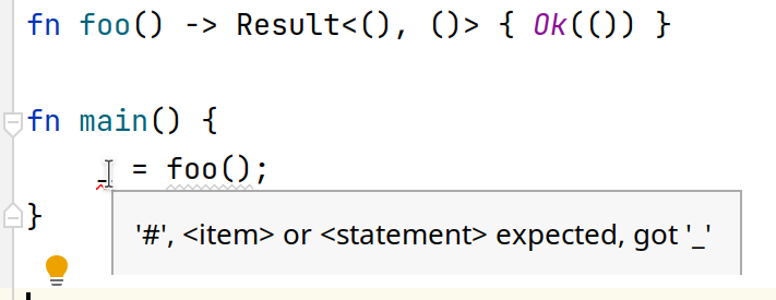 Parser Doesnt Recognize Destructuring Assignment With Underscore Wildcard Pattern · Issue 9274