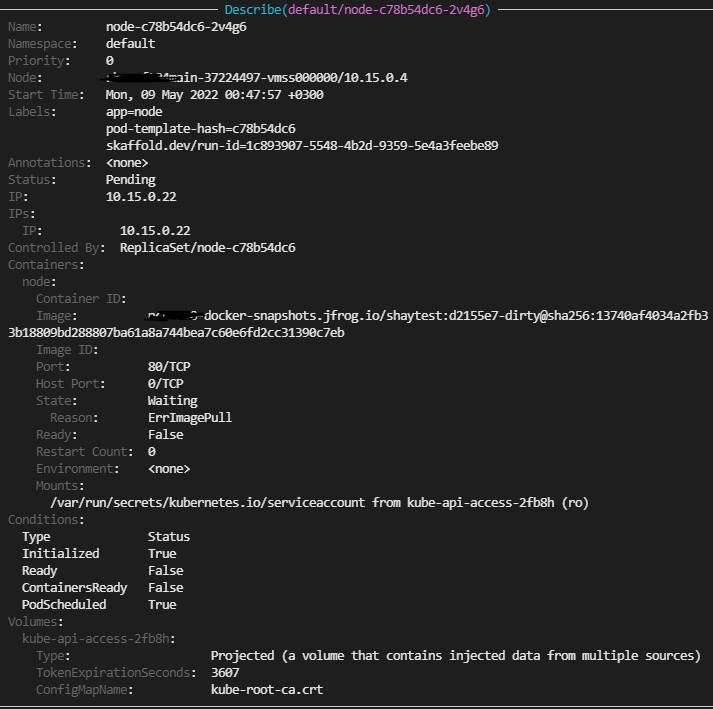 Cannot pull image from Jfrog to aks · Issue #7385 · GoogleContainerTools/skaffold · GitHub