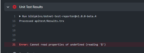 Error On Useing Coverage · Issue 13 · Bibipkins Dotnet Test Reporter · Github