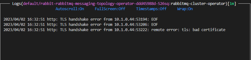 rabbitmq-cluster-[msgTopologyOperator] · Issue #15288 · bitnami/charts · GitHub