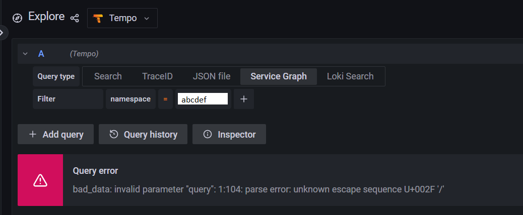 Service Graph Does Not Work If `spanname` Contains Regex Sensitive Characters · Issue 54849 8760