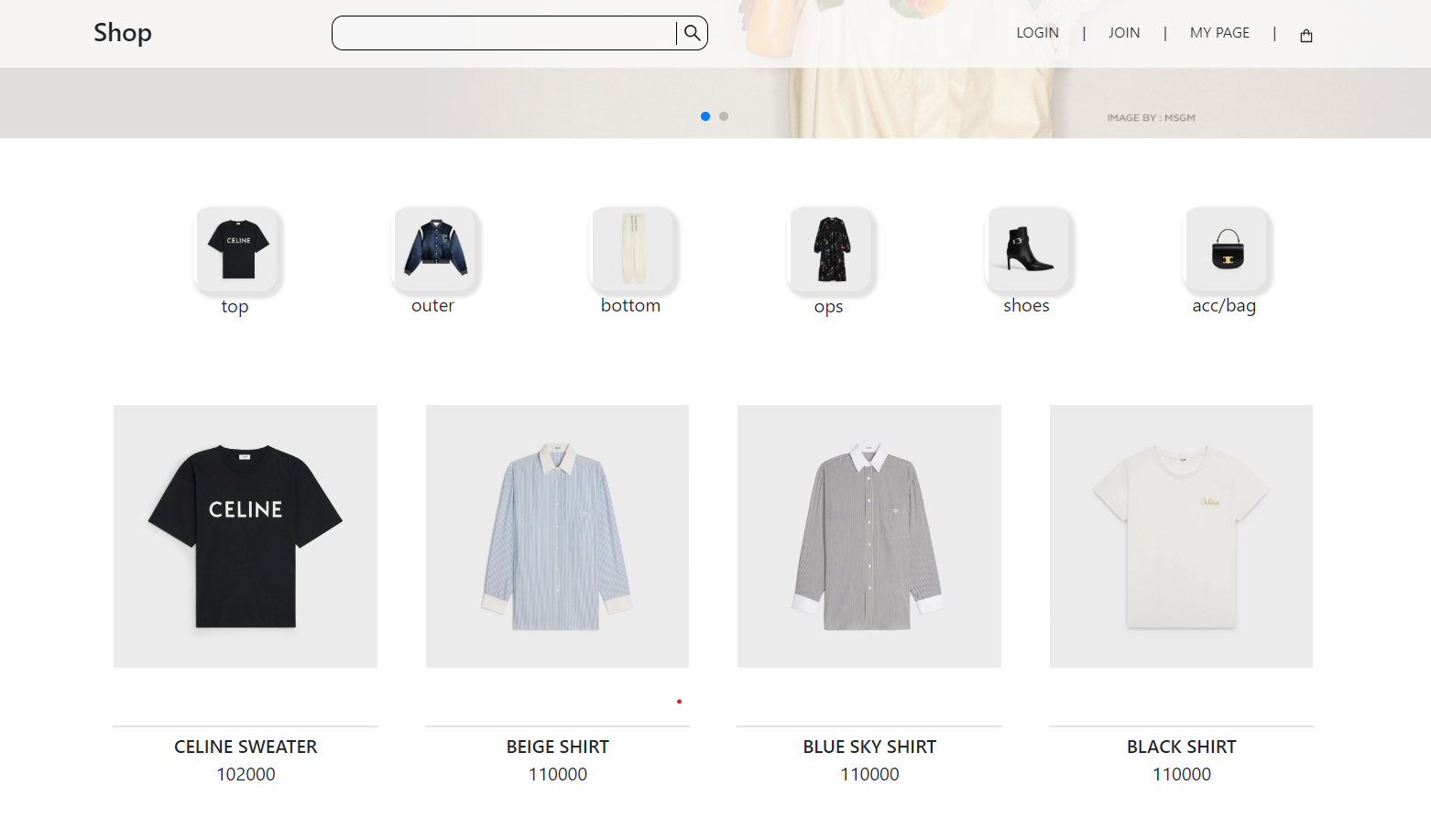 GitHub - hajung00/sidepj-react-shopping-mall: json-server를 사용하여 제작한 쇼핑몰 사이트