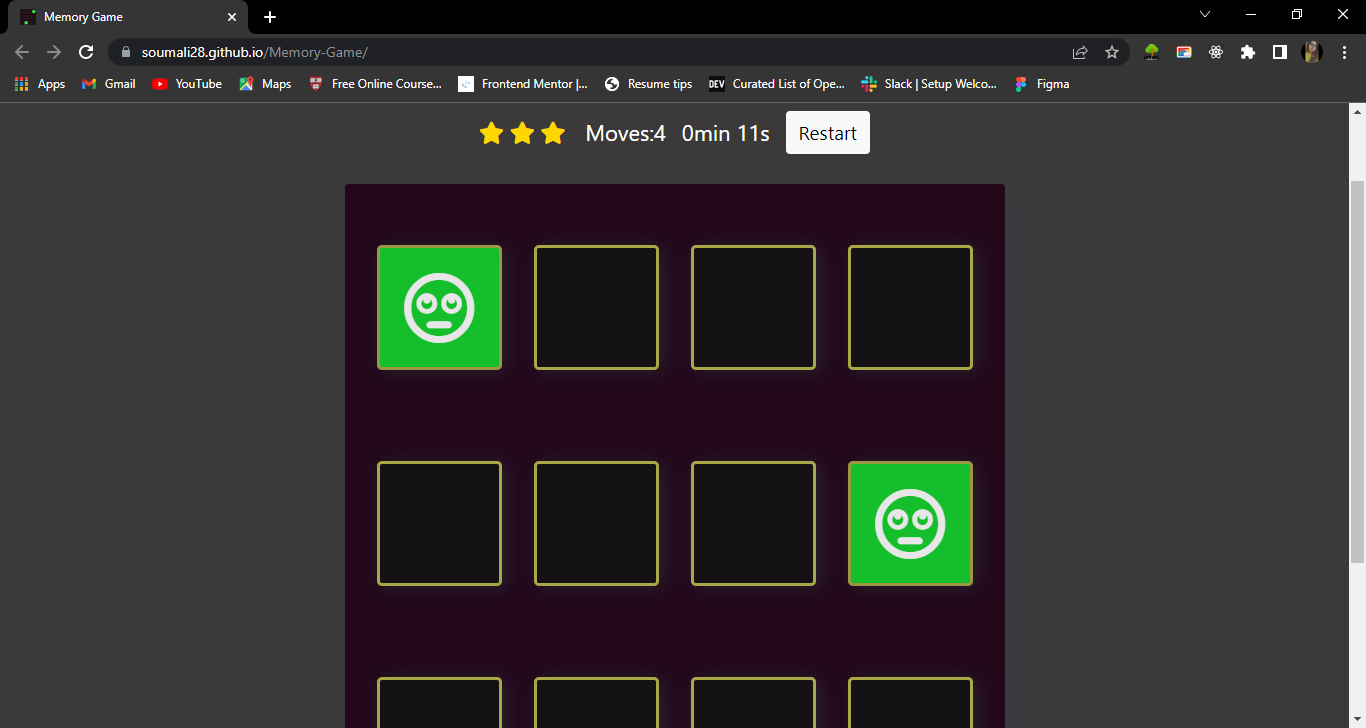 Add Memory game · Issue #169 · arpit456jain/Amazing-Js-Projects · GitHub