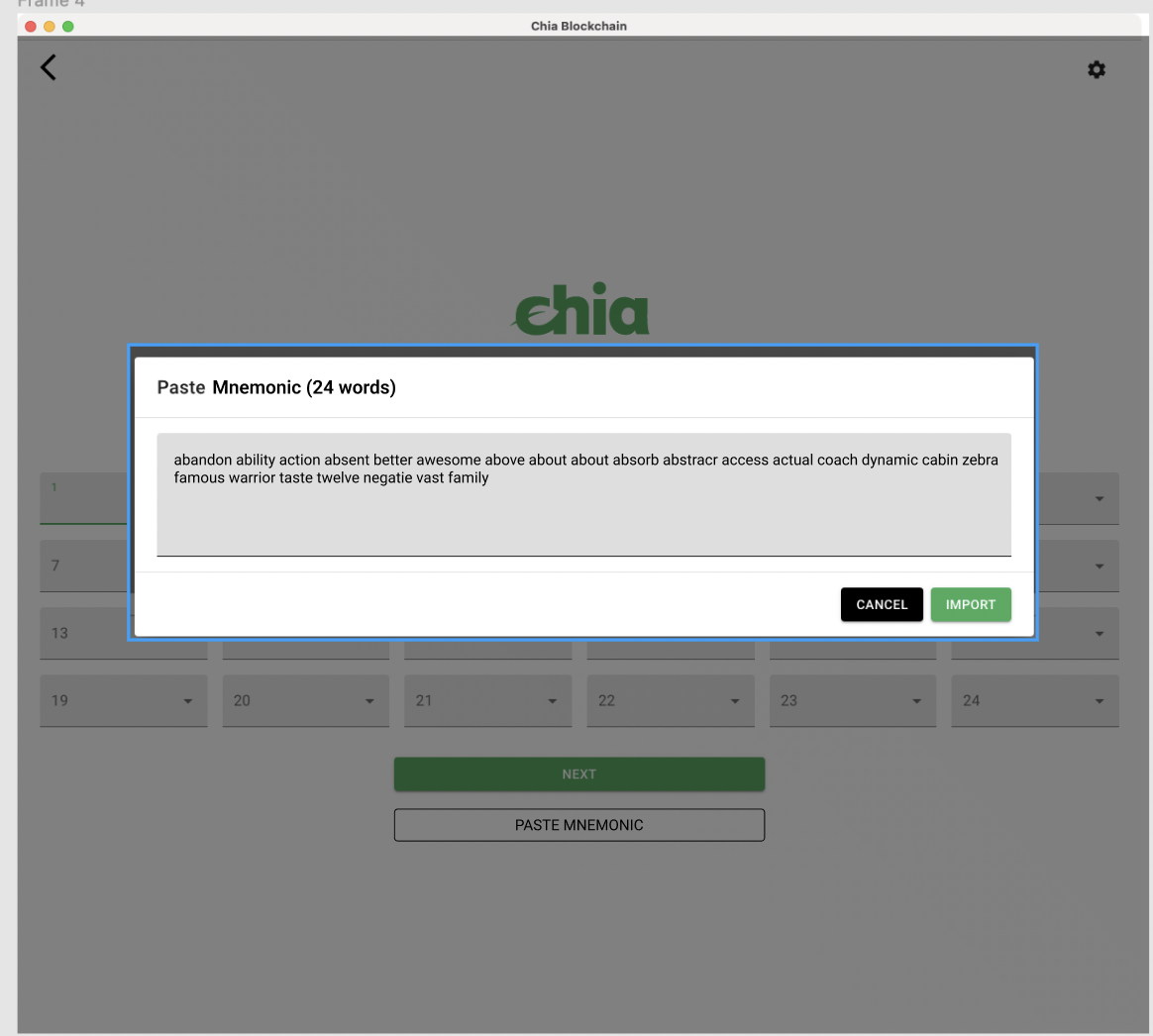 [Enhancement] - Allow users to copy and paste their mnemonic. · Issue ...