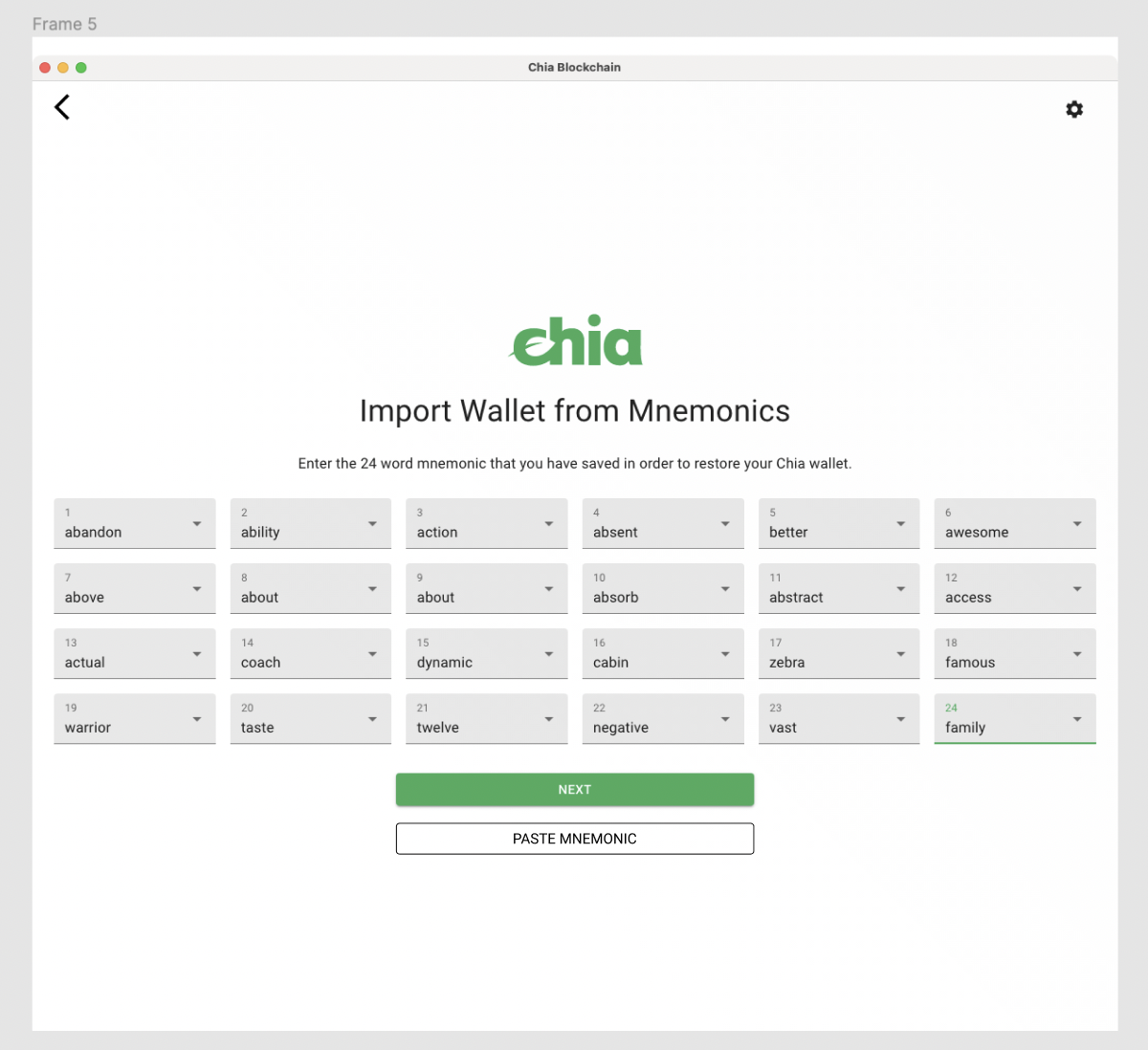 [Enhancement] - Allow users to copy and paste their mnemonic. · Issue ...