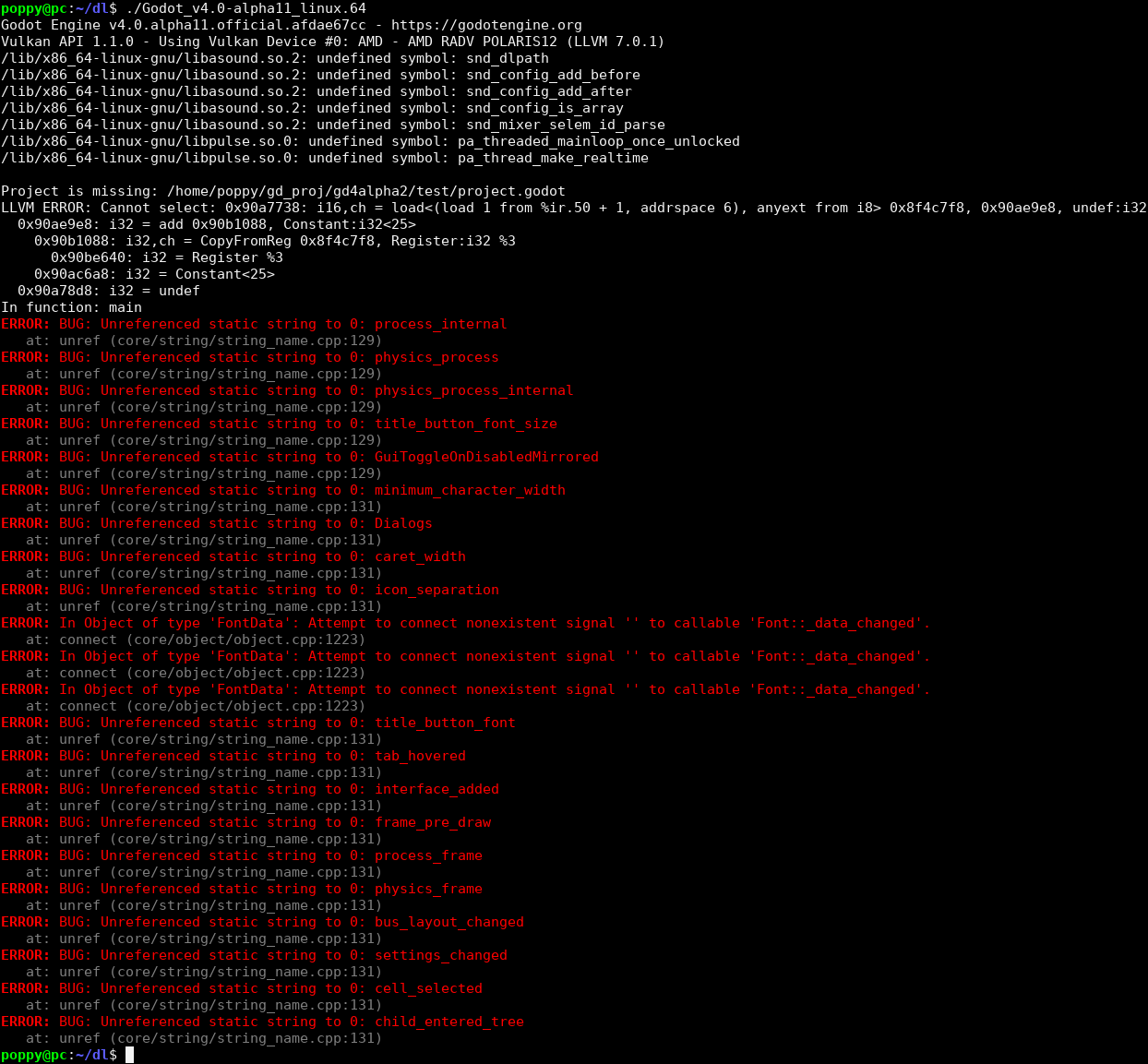 Godot 4 Doesnt Open On Debian Vulkan Driver Crash · Issue 62685 · Godotenginegodot · Github