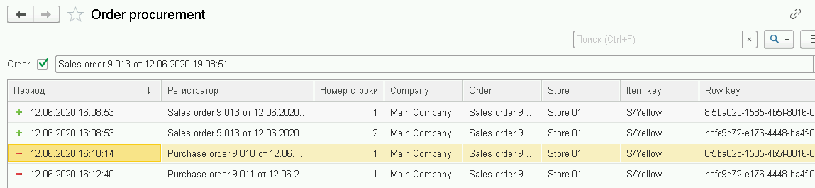 Duplicated posting in register Order procurement (procurement method - purchase) · Issue #27 ...