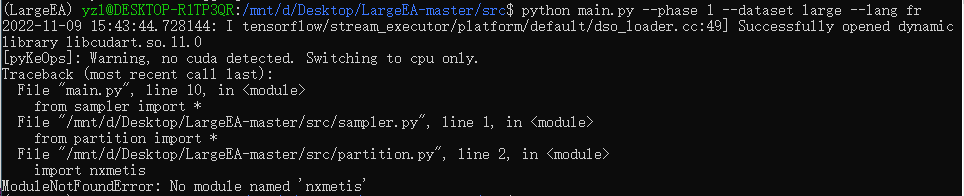 Some problems when executing LargeEA · Issue #3 · ZJU-DAILY/LargeEA · GitHub
