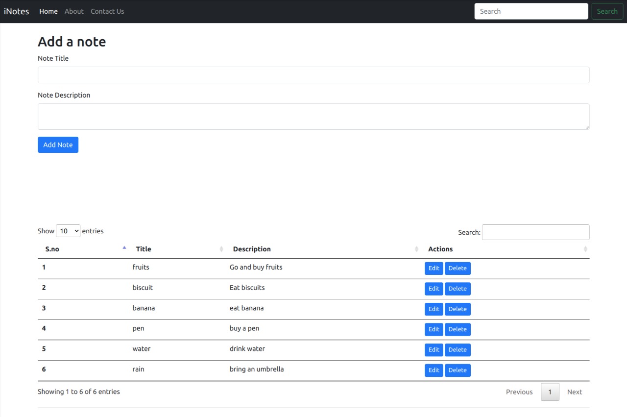 GitHub - ShanmukhP/iNotes: A note making web app