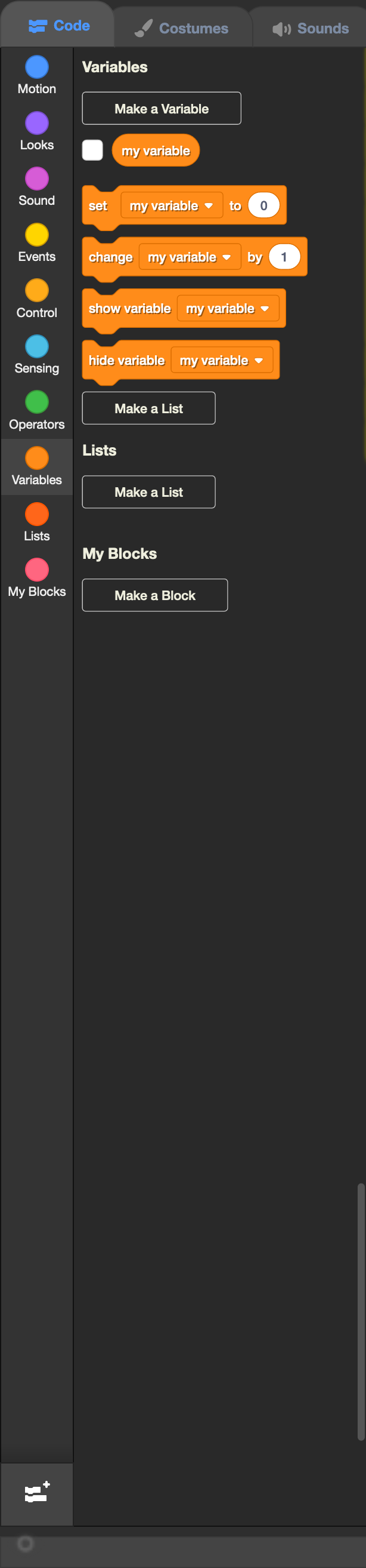 Two make list buttons [Data category tweaks] · Issue #564 · ScratchAddons/ScratchAddons · GitHub