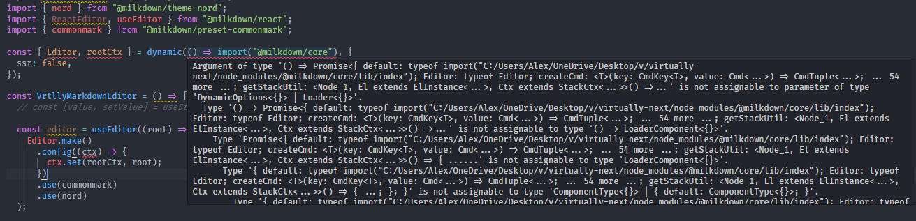 [Bug] @milkdown/core compatibility with Next failing due to Server-side Rendering · Issue #389 ...