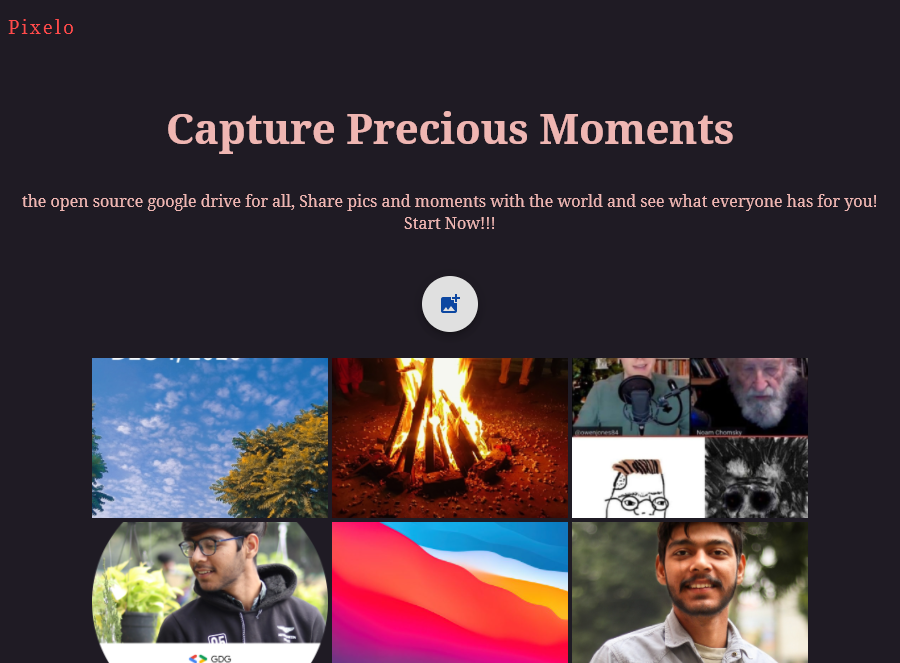 GitHub - tushartiwari7/pixelo: A photo sharing app where you can upload pics and share it with ...