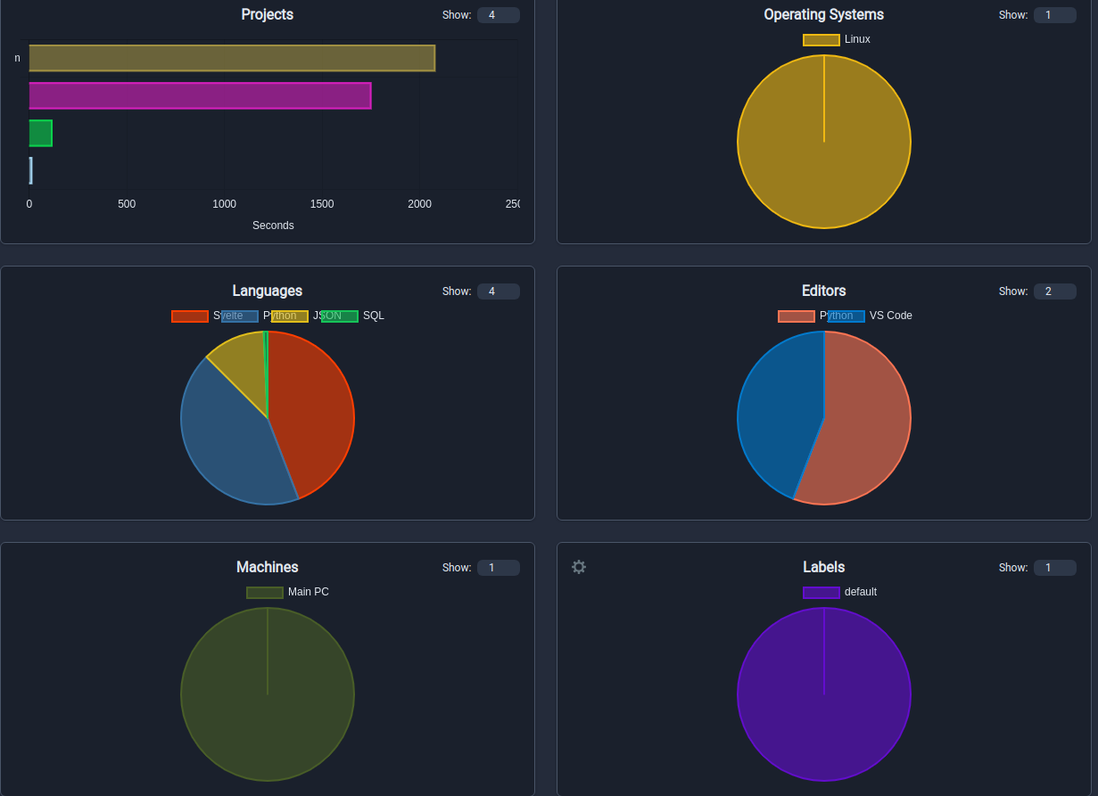 Interface visual bug(s) · Issue #232 · muety/wakapi · GitHub