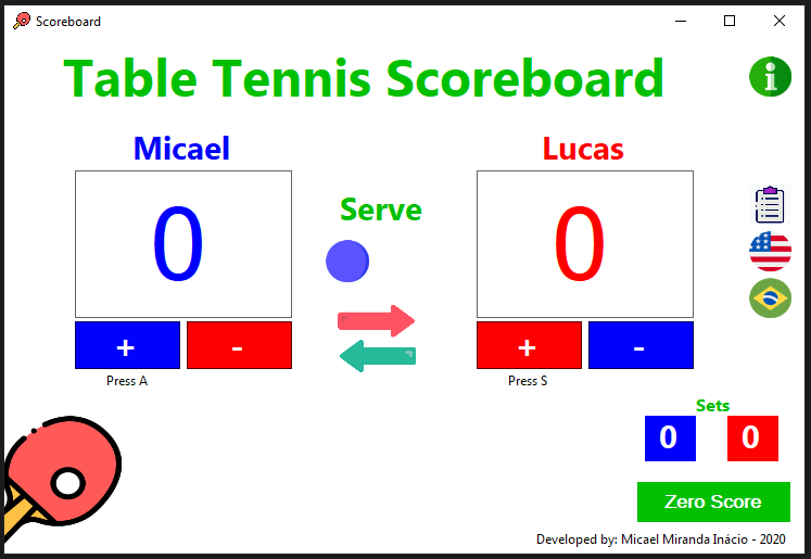 GitHub - micaelmi/placar-ping-pong: Um placar de tênis de mesa, completo, em C# (forms .NET)