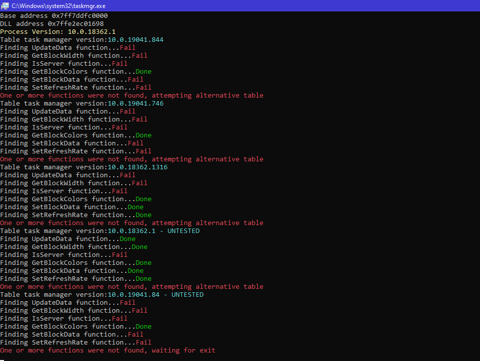 One or more functions were not found, attempting alternative table · Issue #6 · turtiustrek ...