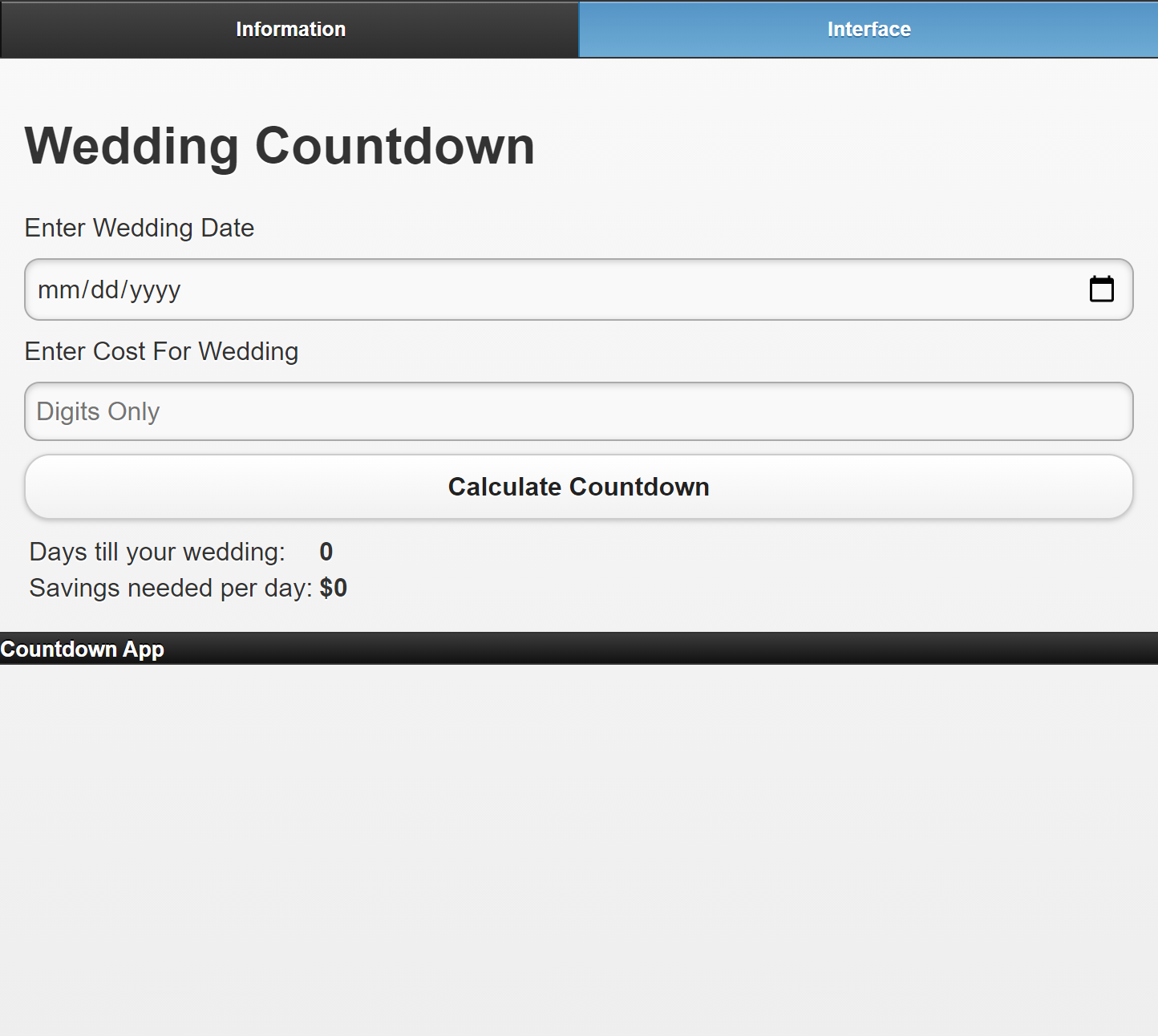 GitHub - acieffe/Mobile-Countdown: This Mobile Web App will caculate how many days till the user ...