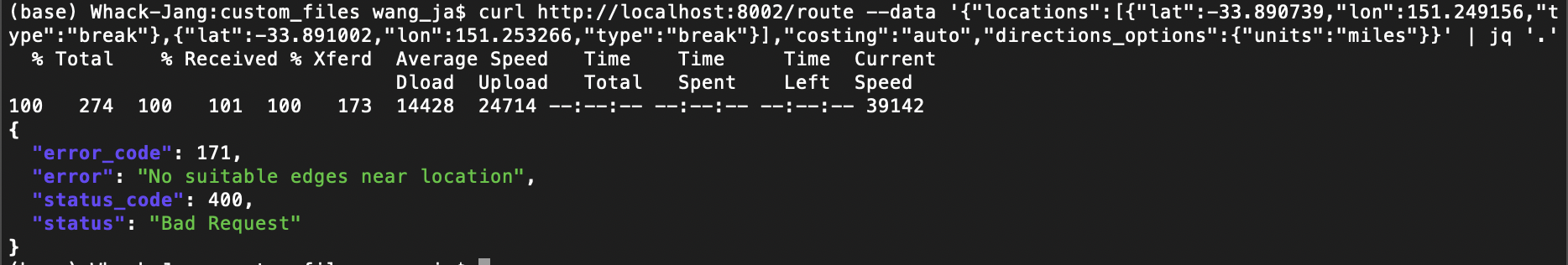 Error 171: No suitable edges near location · Issue #3544 · valhalla/valhalla · GitHub