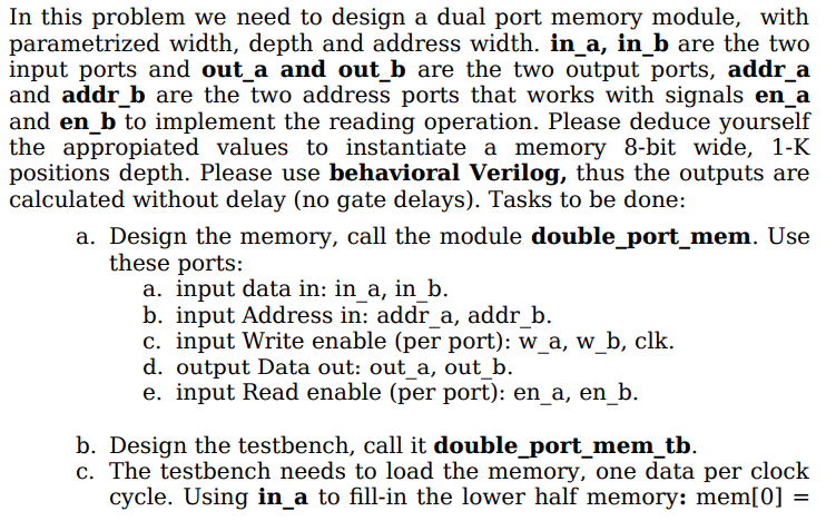 GitHub - jiru1997/Double-ported-memory-block: Double ported memory block