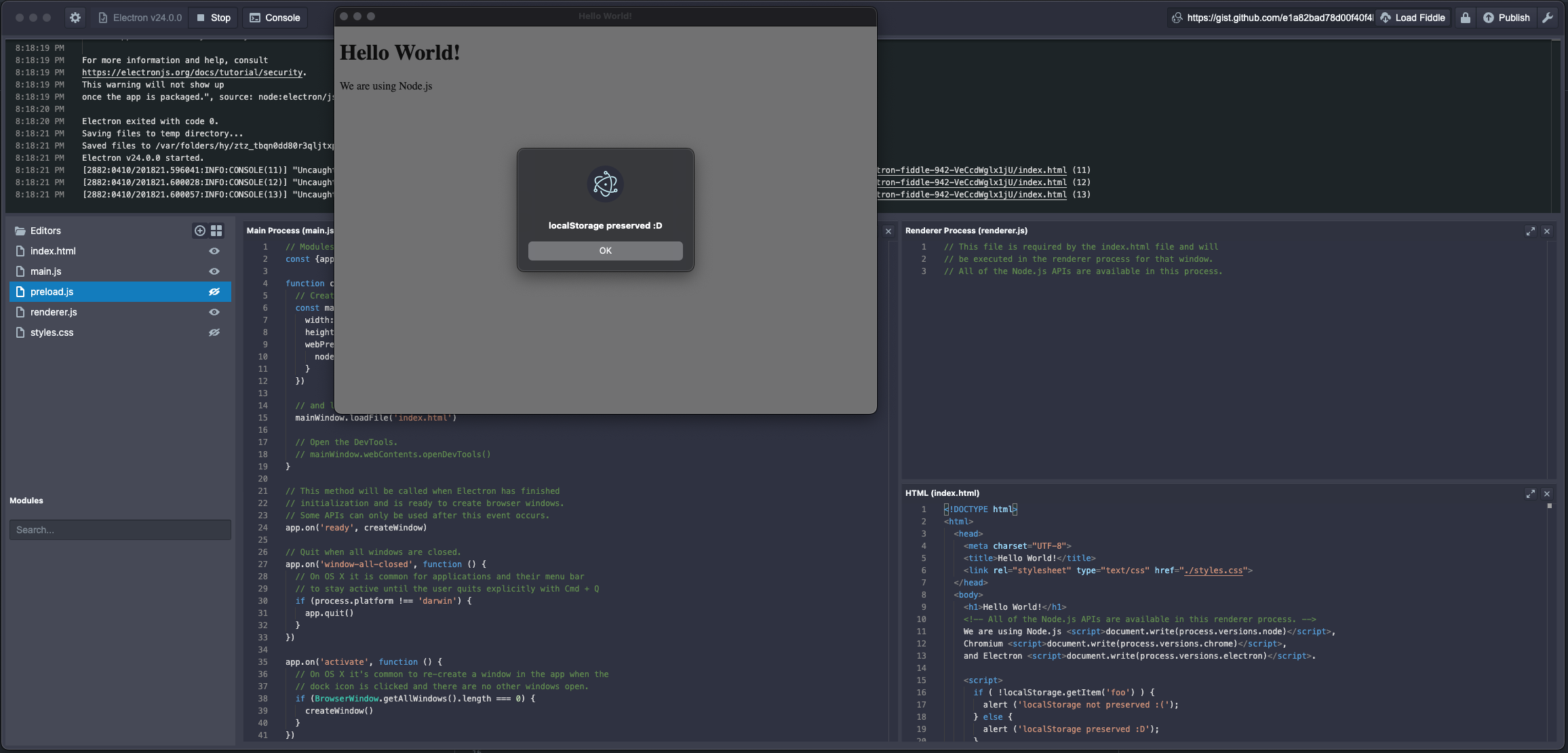 localStorage not preserved · Issue #24365 · electron/electron · GitHub